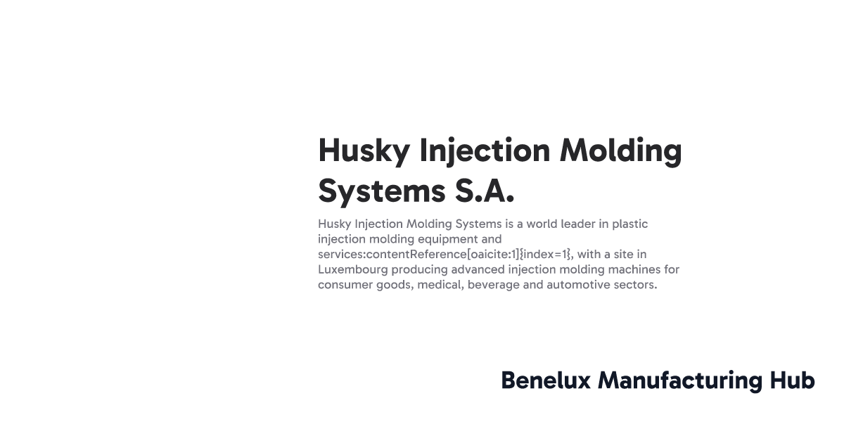 Husky Injection Molding Systems S A